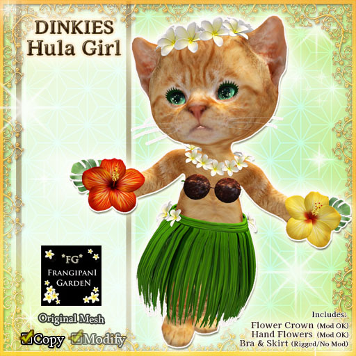 Second Life Marketplace Fg Dinkies Hula Girl